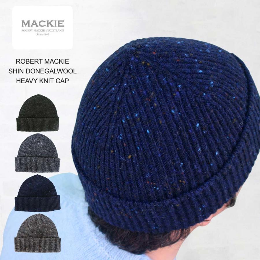ROBERT MACKIE ロバートマッキー SHIN DONEGALWOOL HEAVY KNIT CAP ドネガルウール ニットキャップ : インポートショップヤヨイ - 通販 ...