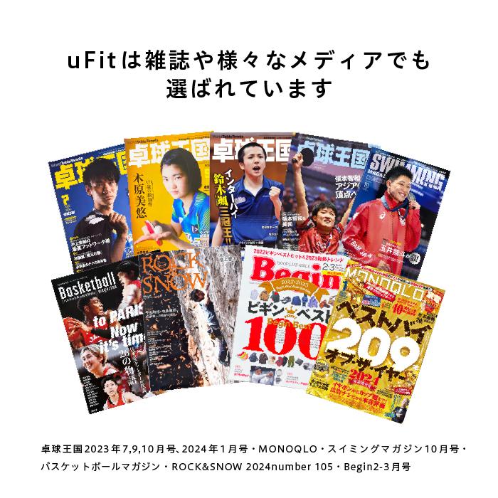 uFit Exercise Mat ヨガマット 8mm 61cm*183cm 厚手 幅広 大きい 痛くない 滑らない TPE 防水 グレー ブルー ピンク 180日保証 日本メーカー ...