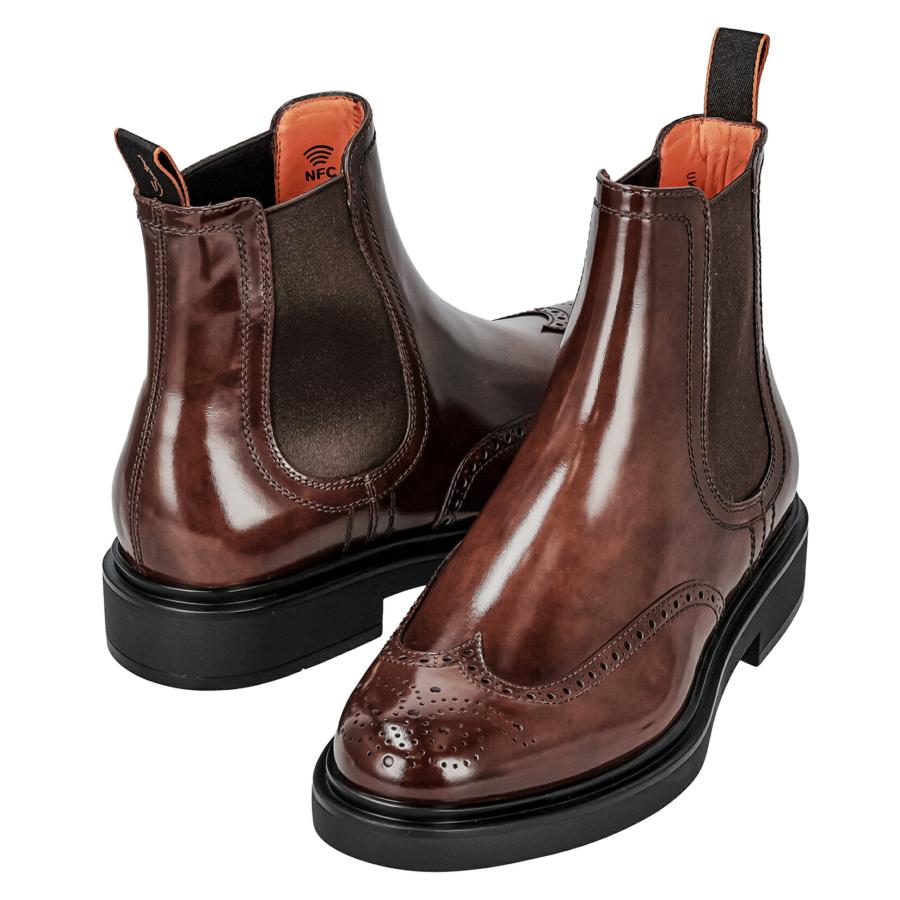 Santoni サントーニ 革靴 ブーツ FARLEY-PWET50 MGWB17855-NERIP WET50 メンズ : U-GLAM ...