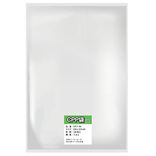 破れにくい CPP袋 A4用フタ側テープ付 (100枚入) 30ミクロン 225x310+40mm :s-4582346324256-20230420:UIAヤフー店 - 通販 - Yahoo ...
