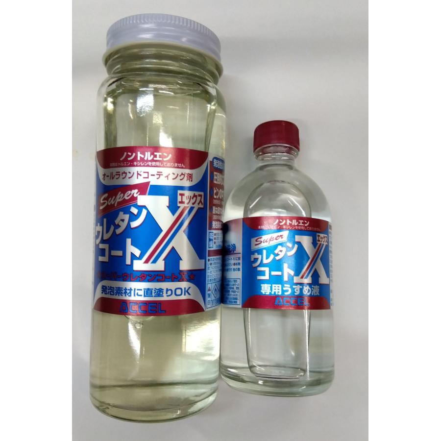 ACCEL(アクセル) スーパーウレタンコートX 200ml＋ X 専用うすめ液 100mlセット : マキオズ Yahoo!店 - 通販 - Yahoo!ショッピング