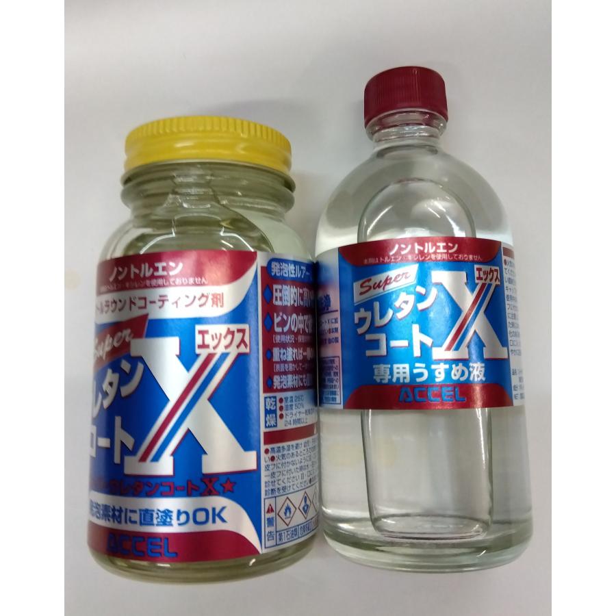 ACCEL(アクセル) スーパーウレタンコートX 100ml＋ X 専用うすめ液 100mlセット : マキオズ Yahoo!店 - 通販 - Yahoo!ショッピング
