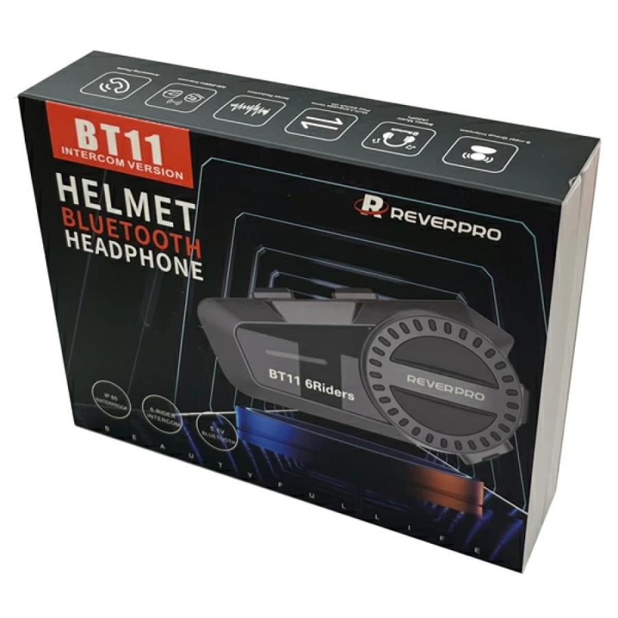 MAD MAX リヴェルプロ(REVERPRO) Bluetooth ブルートゥース インターコム バイク オートバイ用 インカム BT11 6人通話可能 (MO-1319-BT11 ...