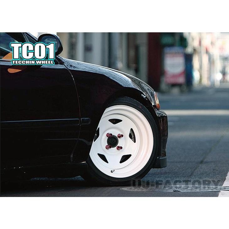5月中ごろ入荷予定 CLS TC01 / 15inch 6.0J（6J × 15インチ) PCD100 4H inset＋30 スチールホイール 1本 4穴 ESB 迫力の段付ディープリム ...
