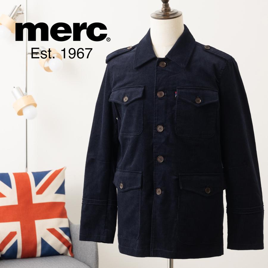 メルクロンドン コーデュロイジャケット フィールドジャケット コート ジャケット Merc London ネイビー アウター モッズ ...