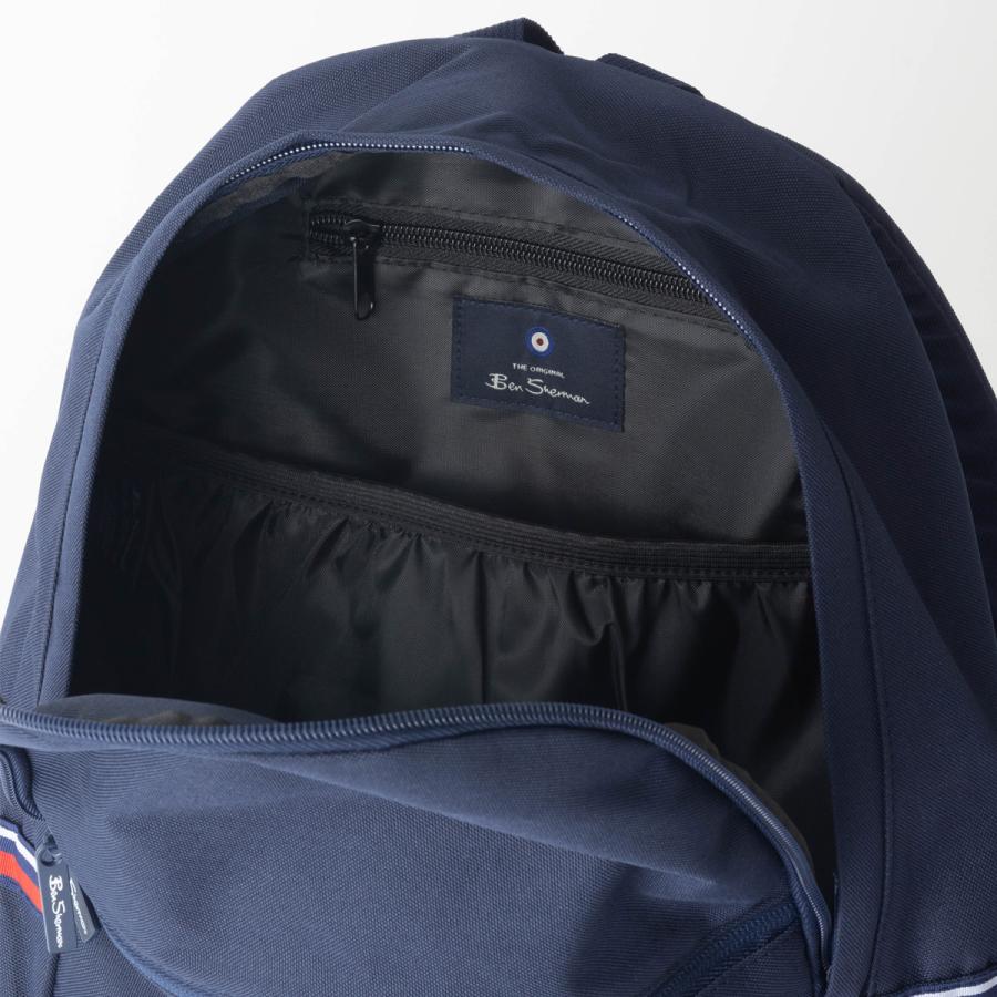 Ben Sherman（ベンシャーマン） サイドストライプ バックパック ネイビー リュックサック デイパック メンズ レディース ...