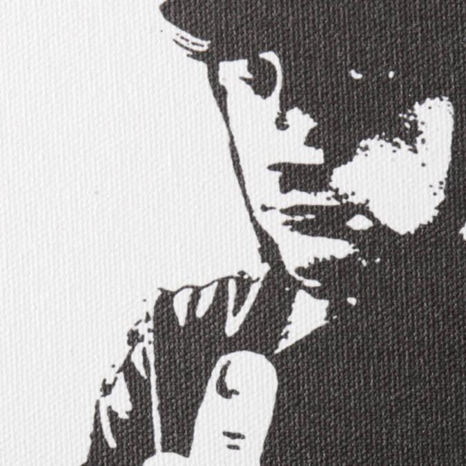 BANKSY CANVAS ART SMALL キャンバス アートパネル ポスター スモール "Rude Cop" 31.5cm × 21cm ...