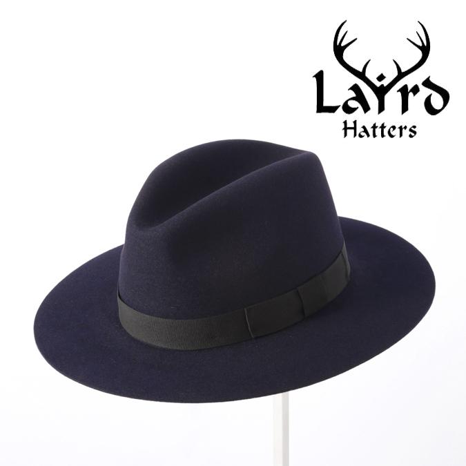 Laird Hatters メンズ フェドラハット ラビットウール 英国製 ウールハット レアードハッター 折り畳み可能 Crushable ...