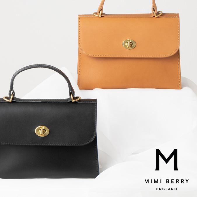 MIMI BERRY ミミベリー 【正規品】 本革レザー ショルダー バッグ MINI HEBE コンパクト ミニサイズ ヘベ 英国製 ...