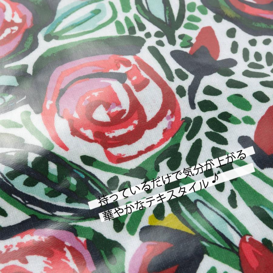 アルスターウィーバーズ Ulster Weavers 英国王室御用達 PVCショッパーバッグ エコバッグ ローズガーデン バラ フラワー フローラル レッド グリーン 撥水加工 : クロー ...