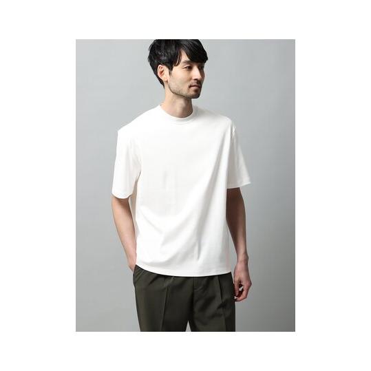 THE SUIT COMPANY 【スーツスクエア】メンズ クルーネックTシャツ 半袖 ウォッシャブル コットンフライス 無地 ホワイト系 : スーツスクエアYahoo!店 - 通販 ...