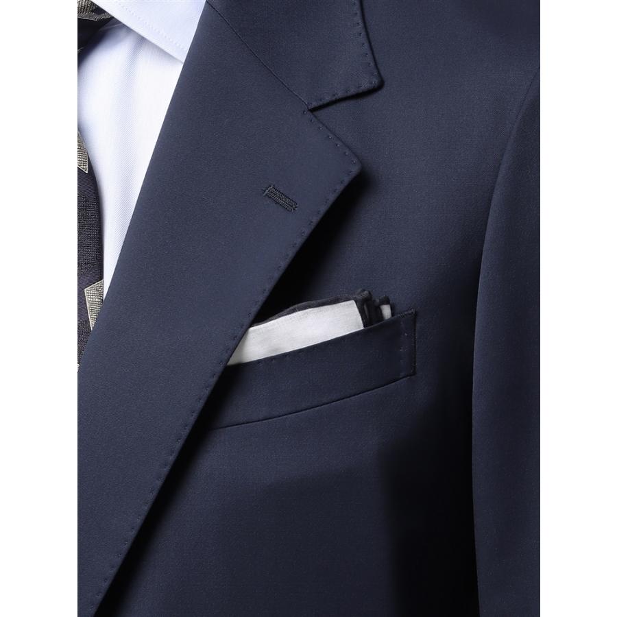 SUIT SQUARE 【スーツスクエア】メンズ ポケットチーフ リネン パイピング ネイビー : スーツスクエアYahoo!店 - 通販 - Yahoo!ショッピング