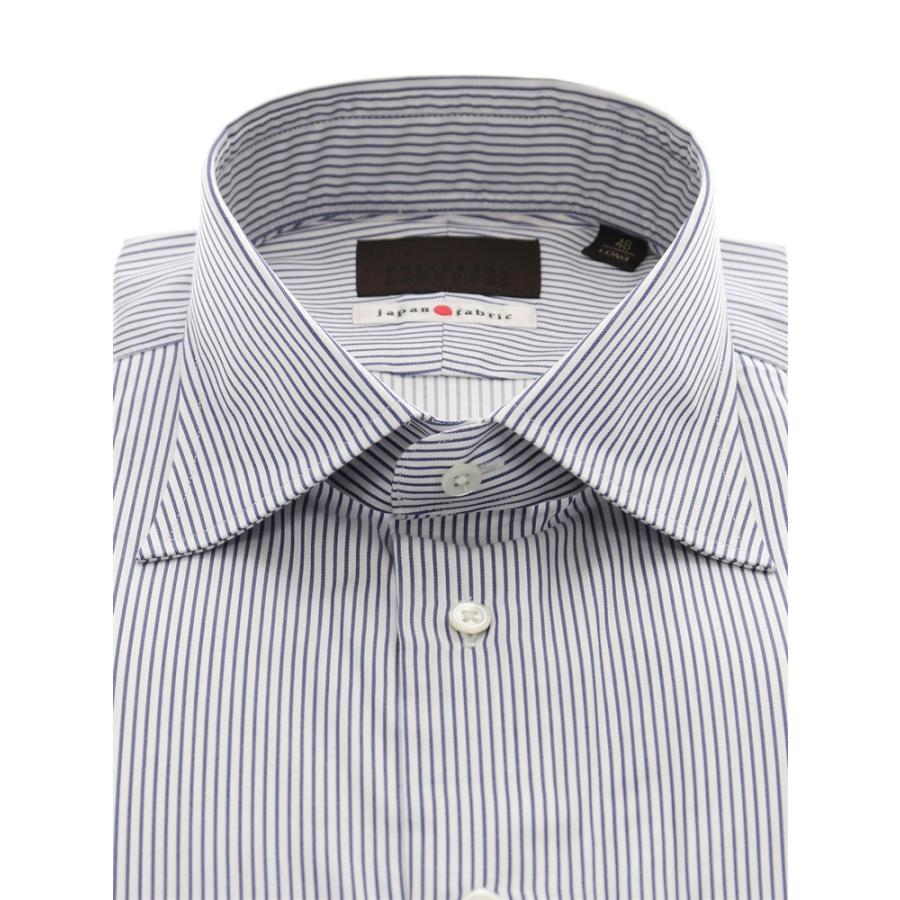 UNIVERSAL LANGUAGE 【スーツスクエア】メンズ ワイシャツ 長袖 ワイドカラー ストライプ ドレスシャツ ネイビー ビジネス : スーツスクエアYahoo!店 - 通販 ...