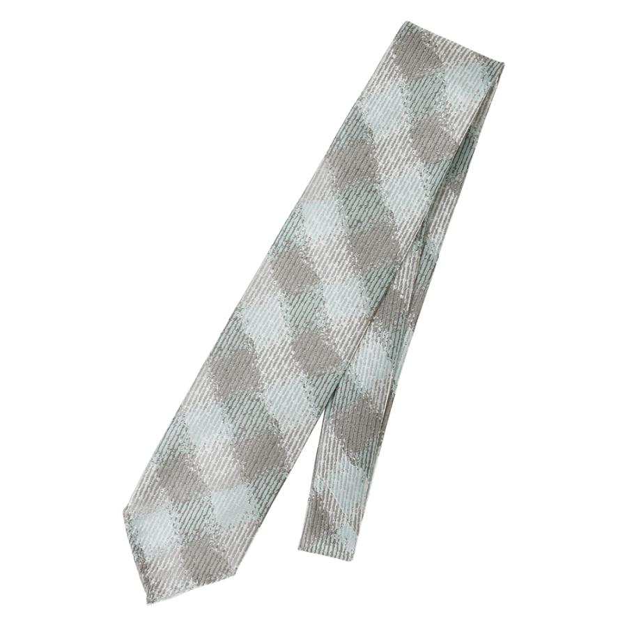 UNIVERSAL LANGUAGE 【スーツスクエア】ネクタイ シルク チェック×織柄 シルバー系 : スーツスクエアYahoo!店 - 通販 - Yahoo!ショッピング