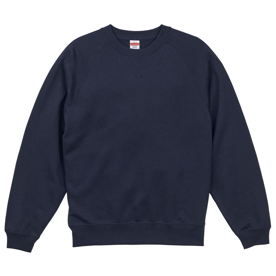 United Athle ユナイテッドアスレ 524201 スウェット トレーナー 裏パイル 10オンス 綿100 無地 定番 ガゼット ラグランスリーブ 5242-01 5242 ...