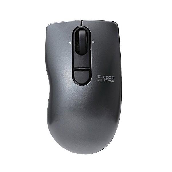 【送料無料】 エレコム M-FPG3DBSBK マウス ワイヤレス (レシーバー付属) Mサイズ 3ボタン 静音 クリック音95%軽減 チルト ...