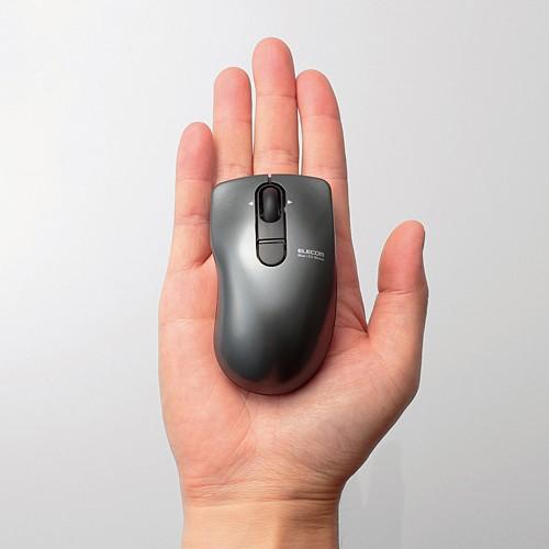 【送料無料】 エレコム M-FPG3DBSBK マウス ワイヤレス (レシーバー付属) Mサイズ 3ボタン 静音 クリック音95%軽減 チルト ...