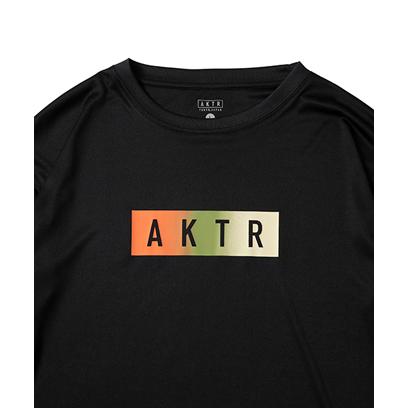 AKTR ウェア ロング Tシャツ ロンT アクター FADE BOX LOGO L/S SPORTS