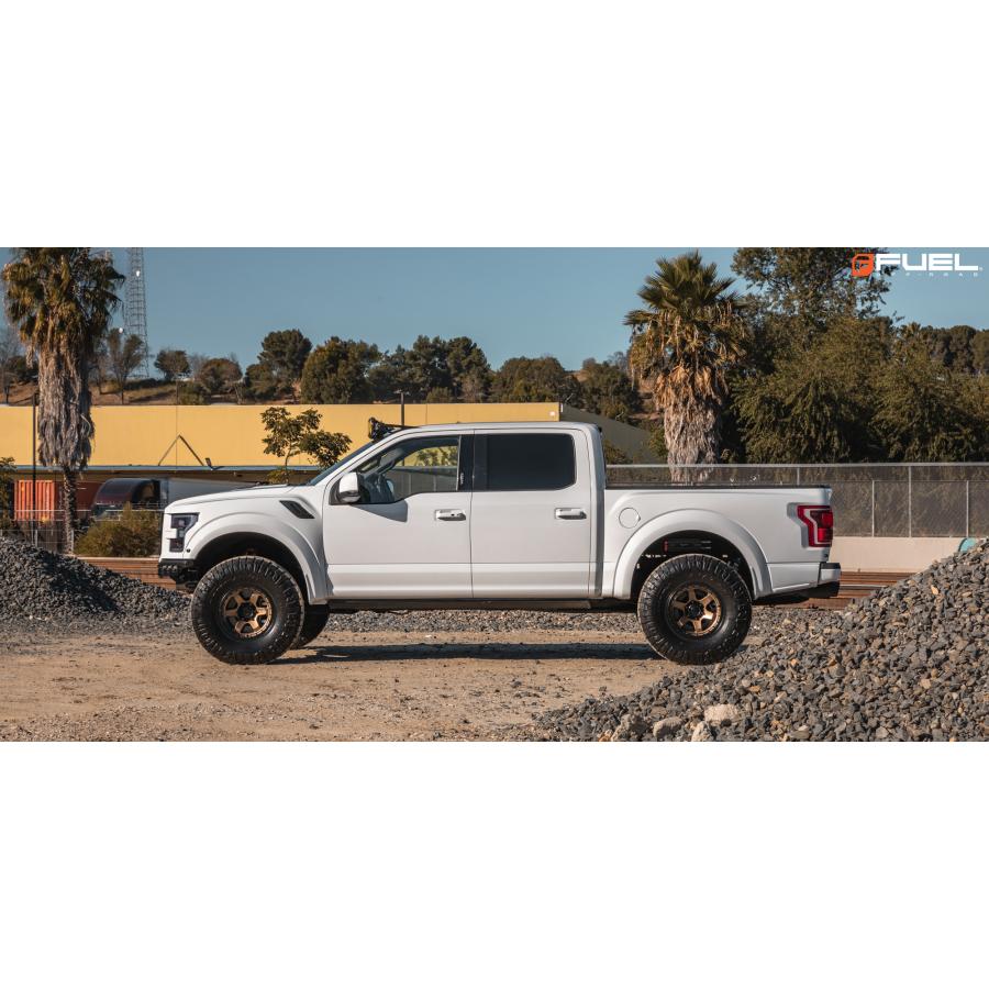 FUEL OFFROAD BLOCK BEADLOCK (ブロック ビードロック) D124 ブロンズブラックリング 17インチアルミホイール ...