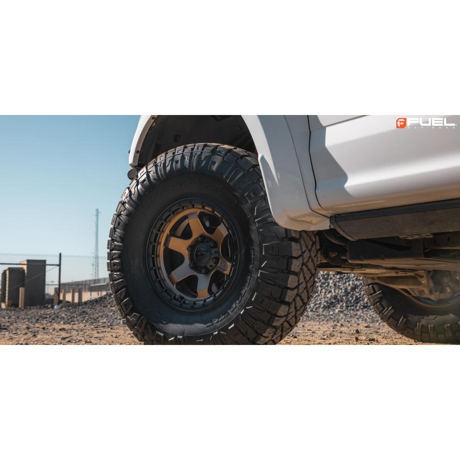 FUEL OFFROAD BLOCK BEADLOCK (ブロック ビードロック) D124 ブロンズブラックリング 17インチアルミホイール ...