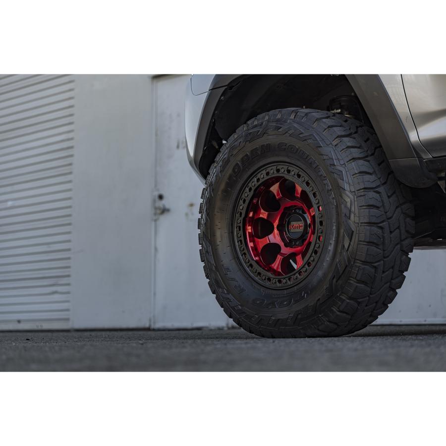 KMC RIOT BEADLOCK (ビードロック）KM237 マシンド/ブラックリング 17インチアルミホイール 17X8.5 6H139 ...