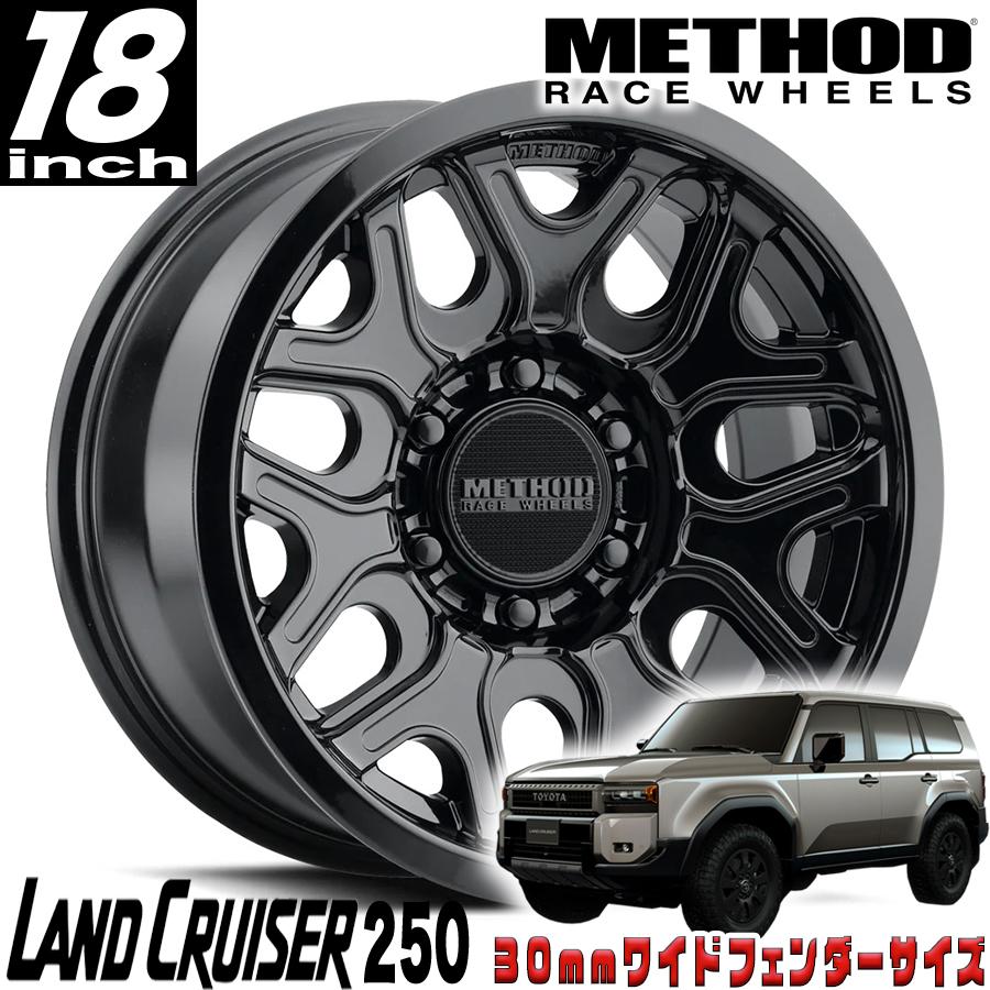 METHOD RACE WHEELS（メソッド) MR322 グロスブラック 18インチアルミホイール 18X9 6H 139.7 +18 ...