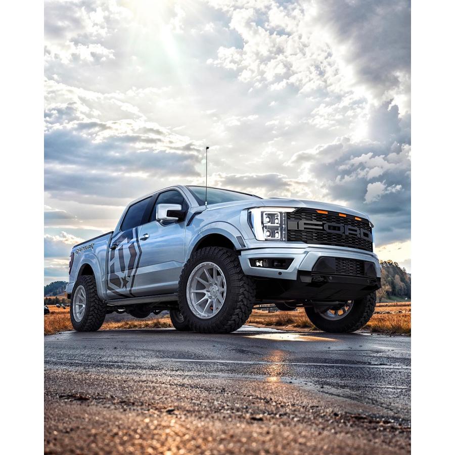 TIS OFFROAD 563BS シルバー/ブラッシュドマシンドフェイス 20インチアルミホイール 20x10 6H 135 ±0 FORD ...