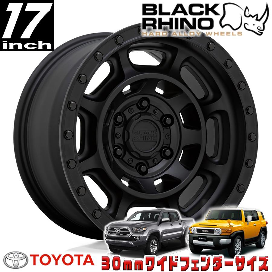 BLACK RHINO CONVOY マットブラック 17インチアルミホイール 17X8.5 6H 139.7 -10 トヨタ FJ FJ ...