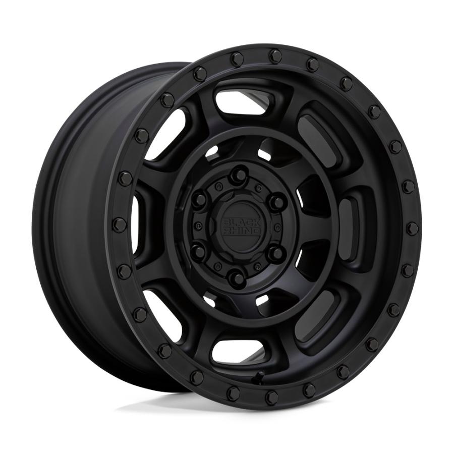 BLACK RHINO CONVOY マットブラック 17インチアルミホイール 17X8.5 6H 139.7 -10 トヨタ FJ FJクルーザー/タコマ オーバーフェンダー用 ...