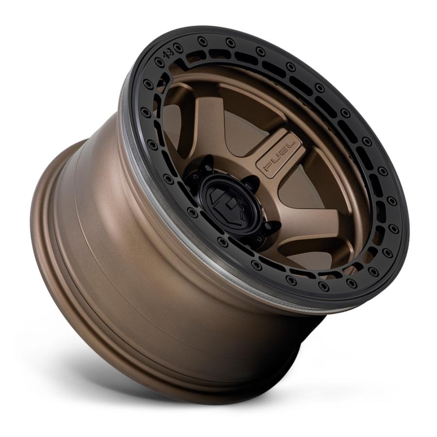 FUEL OFFROAD BLOCK BEADLOCK (ブロック ビードロック) D124 マットブロンズブラックリング 17インチアルミ ...