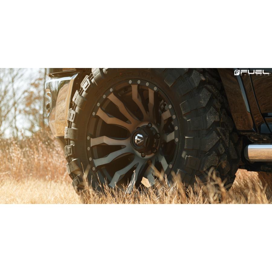 FUEL OFFROAD BLITZ (ブリッツ) D674 マットブラックマシンドDDT 22インチアルミホイール 22X12 8H 165 ...