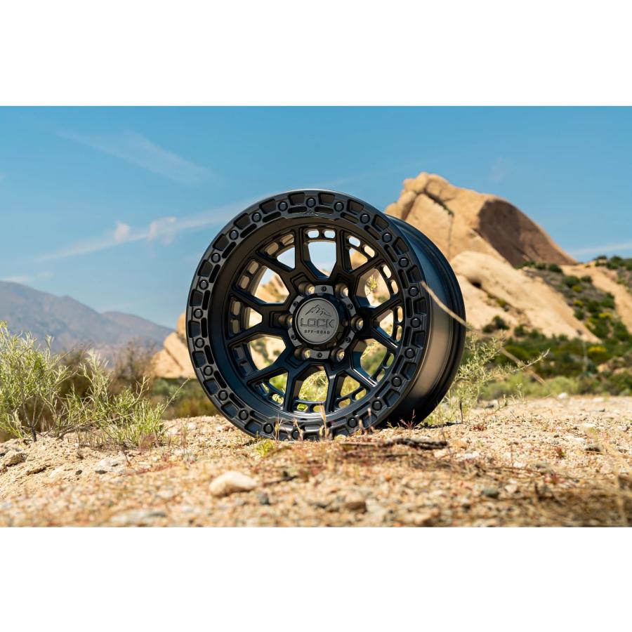 LOCK OFFROAD（ロックオフロード）COMMANDO マットブラック 20インチアルミホイール 20x9J 5H 127 ±0 JK ...