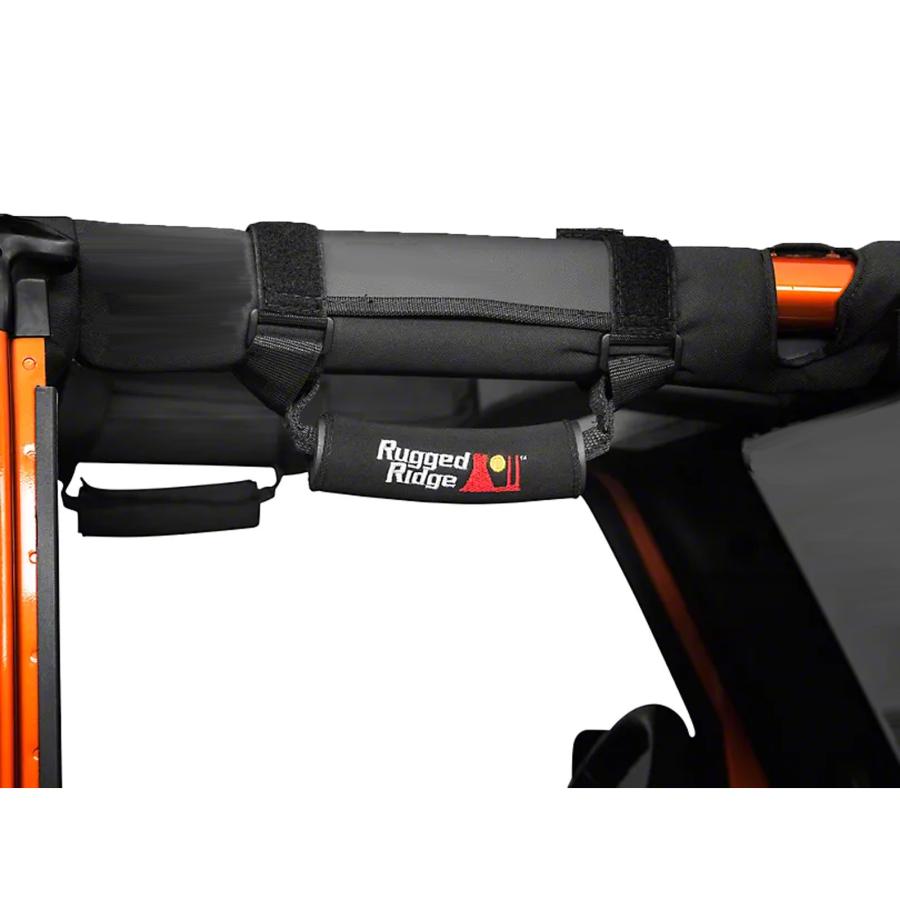 RUGGED RIDGE グラブハンドル ブラック 2個セット ジープ JKラングラー JLラングラー TJラングラー YJラングラー ...