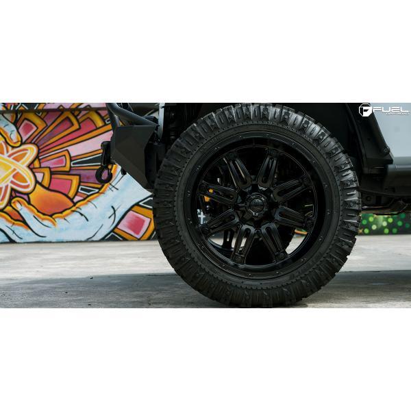 FUEL OFFROAD HOSTAGE（ホステージ）D531 マットブラック 17インチアルミホイール JKラングラー/JLラングラー/JTグラディエーター ノーマルフェンダー用 ...
