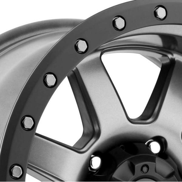 FUEL OFFROAD TROPHY（トロフィー）D552 ガンメタブラックリング 17インチアルミホイール JKラングラー/JLラングラー ...