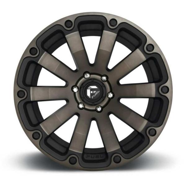 FUEL OFFROAD DIESEL（ディーゼル）D636 ブラックマシンドダークティント 20インチアルミホイール JK/JLラングラー/JTグラディエーター オーバーフェンダー用 ...