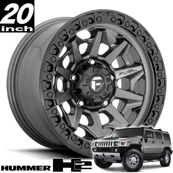 FUEL OFFROAD COVERT (コバート) D716 マットガンメタル/ブラックビートリング 20インチアルミホイール 03-08 ...