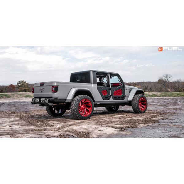 FUEL OFFROAD REACTION (リアクション) D754 キャンディレッドミルド 22インチアルミホイール 03-08 ...