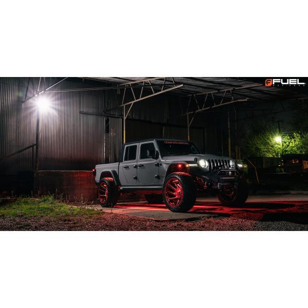 FUEL OFFROAD REACTION (リアクション) D754 キャンディレッドミルド 22インチアルミホイール 03-08 ...