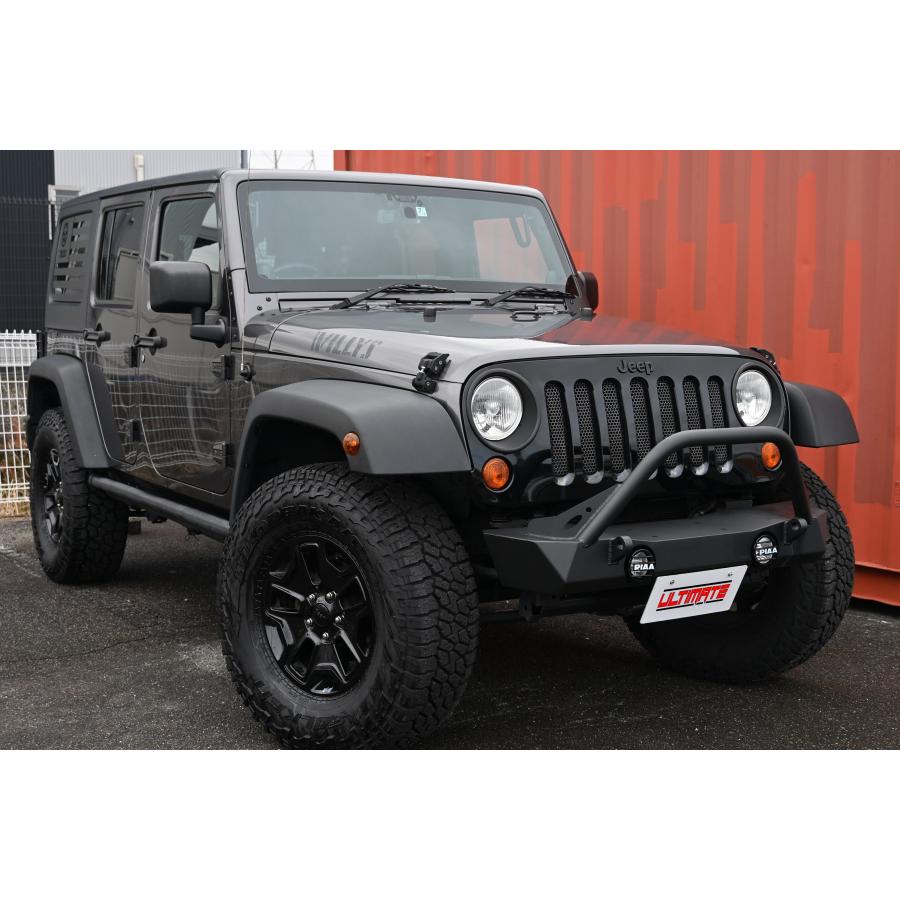 ULTIMATE製 ブラックフロントバンパー GEN2 ( ウインチマウント付き ) 07-18y JEEP JKラングラー 2DR / 4DR :mkr-jk-ult-fbumper ...