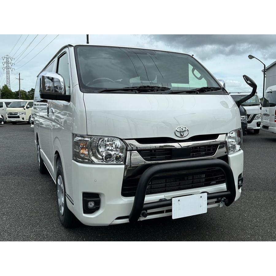 WINBO製 トヨタ ハイエース 200系 ナローボディ ブラック バンパーガード グリルガード フロントガード ブラックガード :mkr-winbo-hiace-bullbar-blk ...