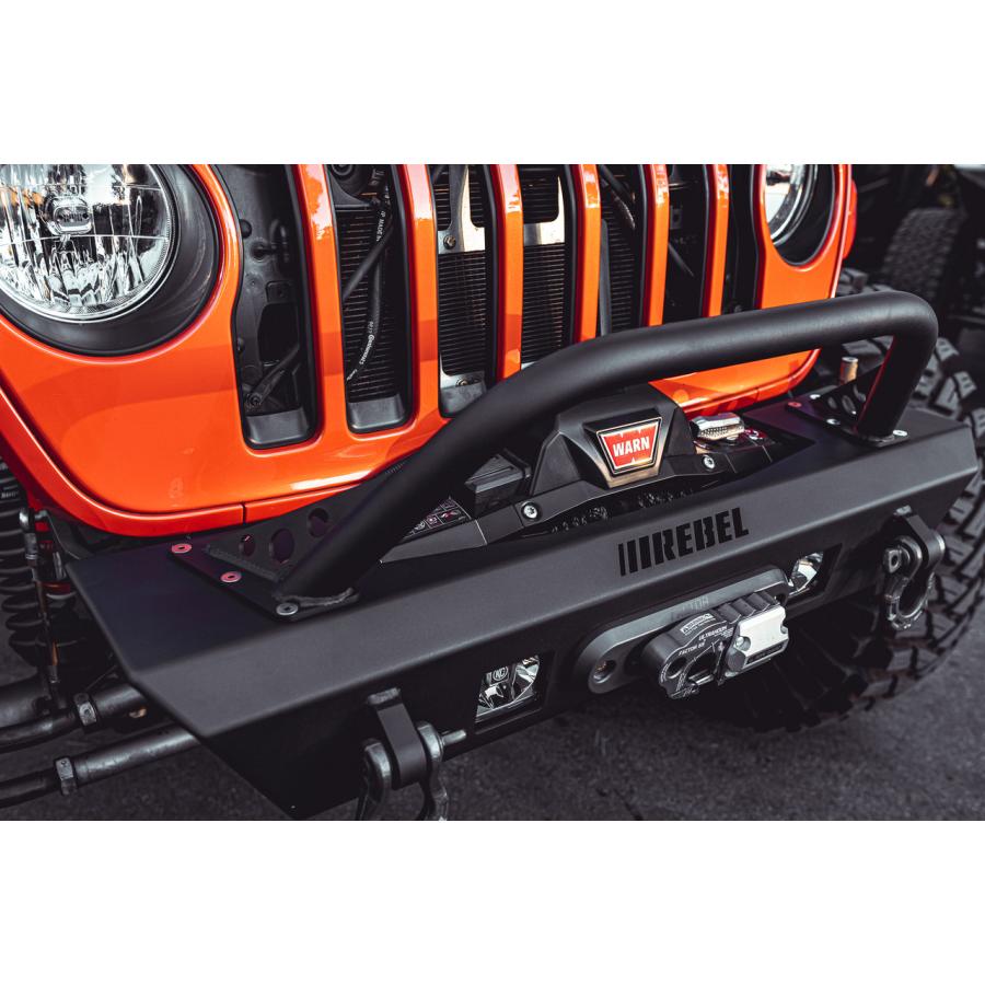 REBEL OFFROAD (レベルオフロード) SUMMITフロントバンパー MIDフープ付き ジープ JKラングラー / JLラングラー ...