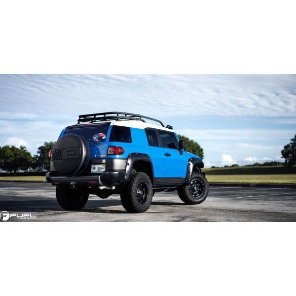 FUEL OFFROAD HOSTAGE (ホステージ) D531 マットブラック 17インチアルミホイール 150プラド/FJ/215サーフ/GUN125ハイラックス オーバーフェンダー用 ...