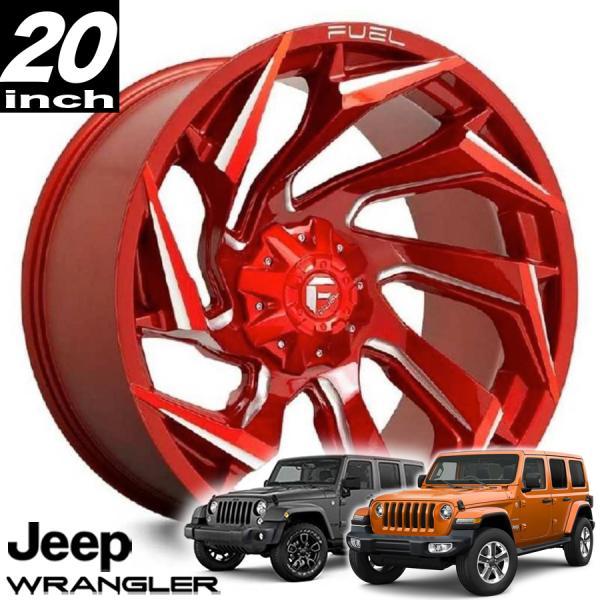 FUEL OFFROAD REACTION（リアクション）D754 キャンディーレッドミルド 20インチアルミホイール JK/JLラングラー ...