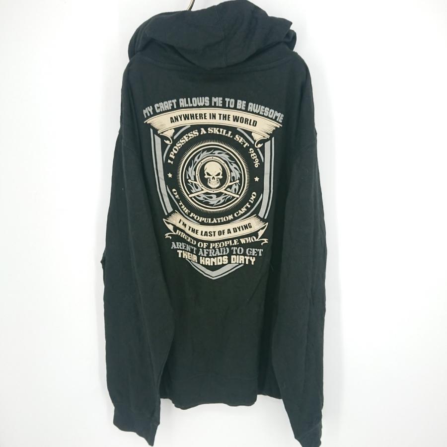 2XL independent trading company プルオーバーパーカー スカル ブラック 裏起毛 : pa0132 ...
