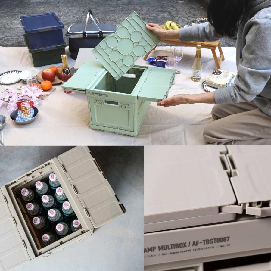 折りたたみコンテナボックス&テーブル 蓋付き 折りたたみ 折りたたみコンテナボックス&テーブル 蓋付き 折りたたみ
