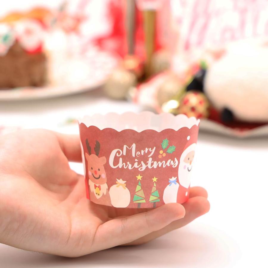 クリスマス ペットマフィンカップ ペットマフィン（ジョイフルサンタ）50枚セット 直径65×50 XM823 クリスマス Xmas ペット ...