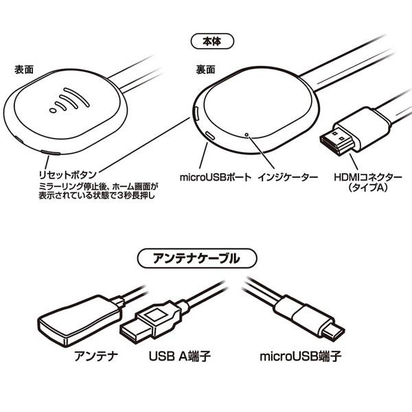Kashimura iPhone Android 対応 HDMI ストリーミングワイヤレスレシーバー KD-248 Youtube 大画面モニター 表示 カシムラ スマホ スマートフォン用 ...
