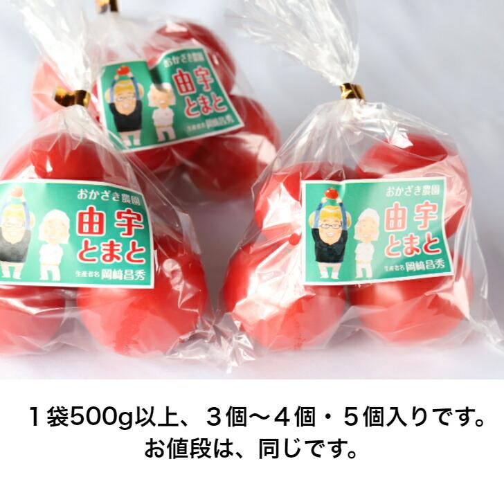 由宇とまと1kg 送料無料（500g2袋） 桃太郎 岩国ブランド 特産品 トマト農家 おかざき農園 : うまもん - 通販 - Yahoo!ショッピング