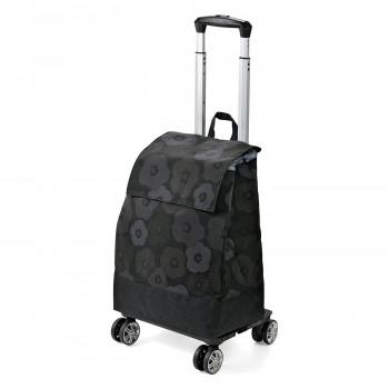 CHARMISS シャルミス ショッピングカート 花柄 4輪 カブセ グレー 15-5040-20 【北海道・沖縄・離島配送不可】 CHARMISS シャルミス ショッピングカート 花柄 4輪 カブセ ブラック 15